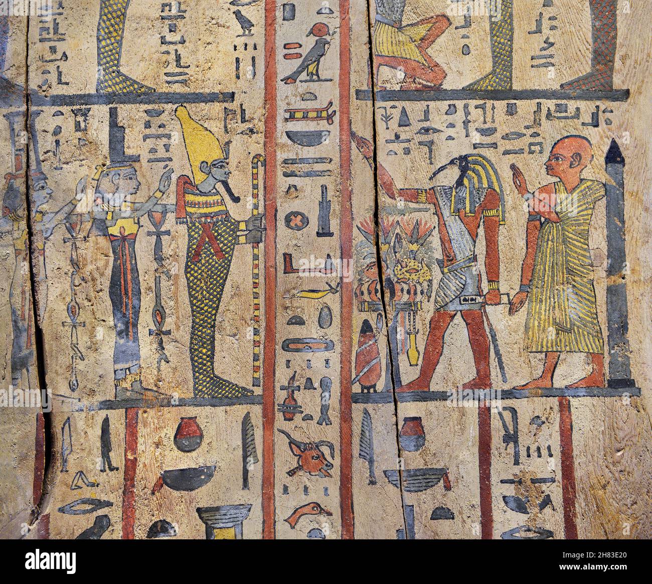 Ancient Egyptian mummy case of Pa-di-aset, circa 750 BC, 25 - 26th ...