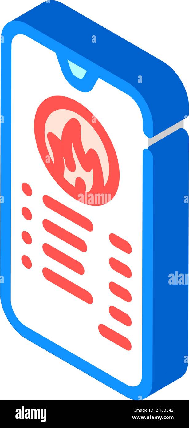 calorie counter phone app isometric icon vector illustration Stock ...