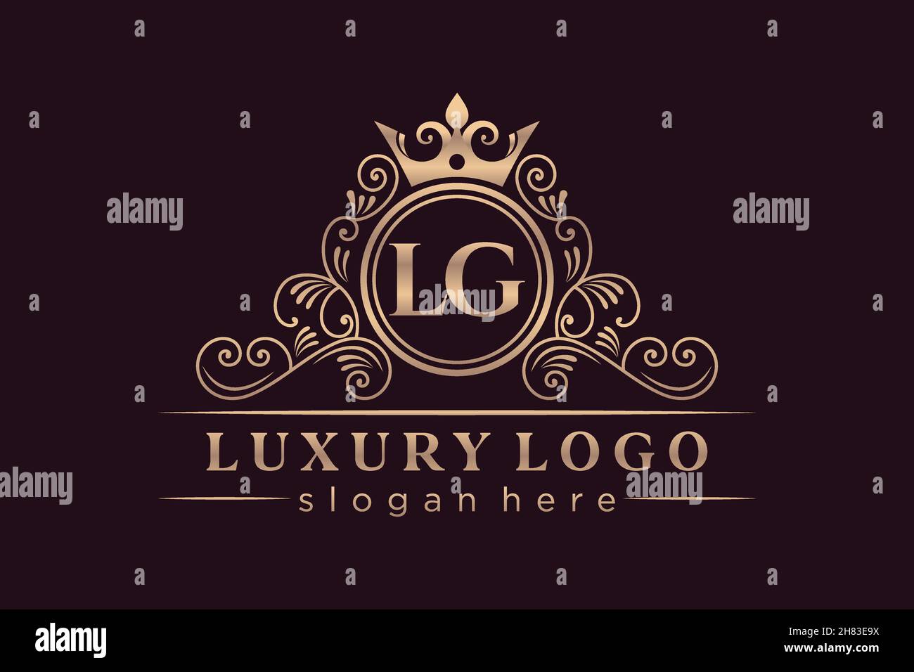 Letter lg logo Stock Vector Images - Alamy