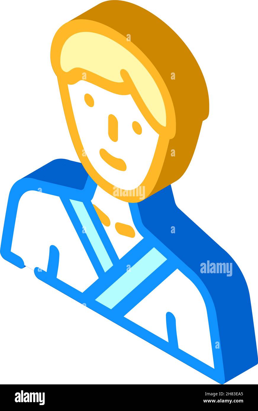 judo, sambo or karate sportsman isometric icon vector illustration ...