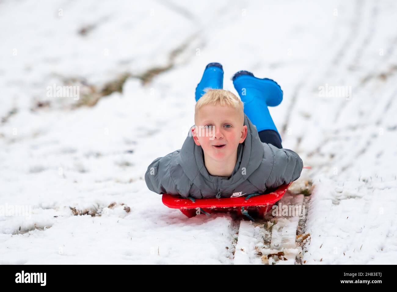 Cradley Heath, West Midlands, UK. 27th Nov, 2021. 10-year-old Jack ...
