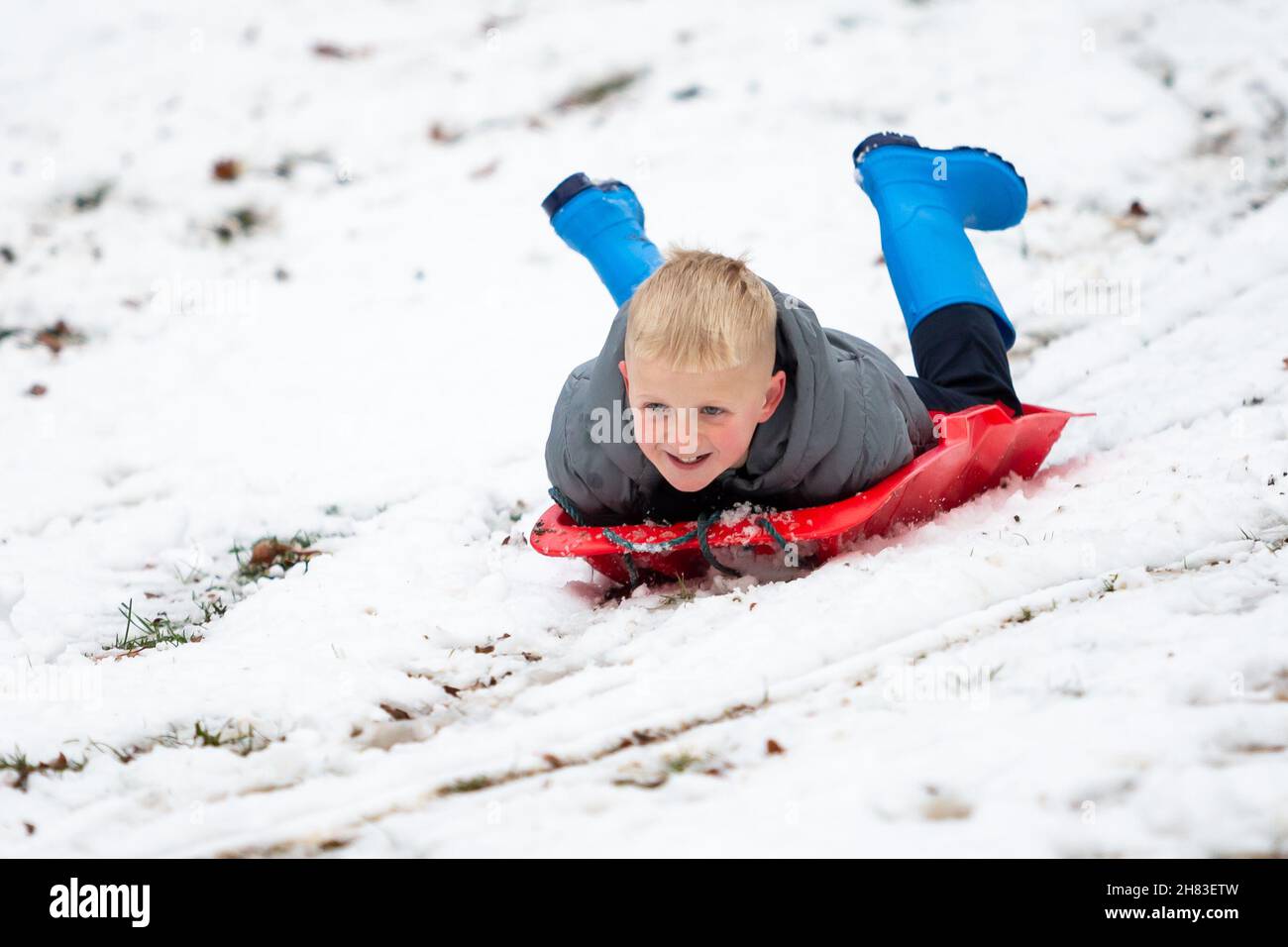 Cradley Heath, West Midlands, UK. 27th Nov, 2021. 10-year-old Jack ...