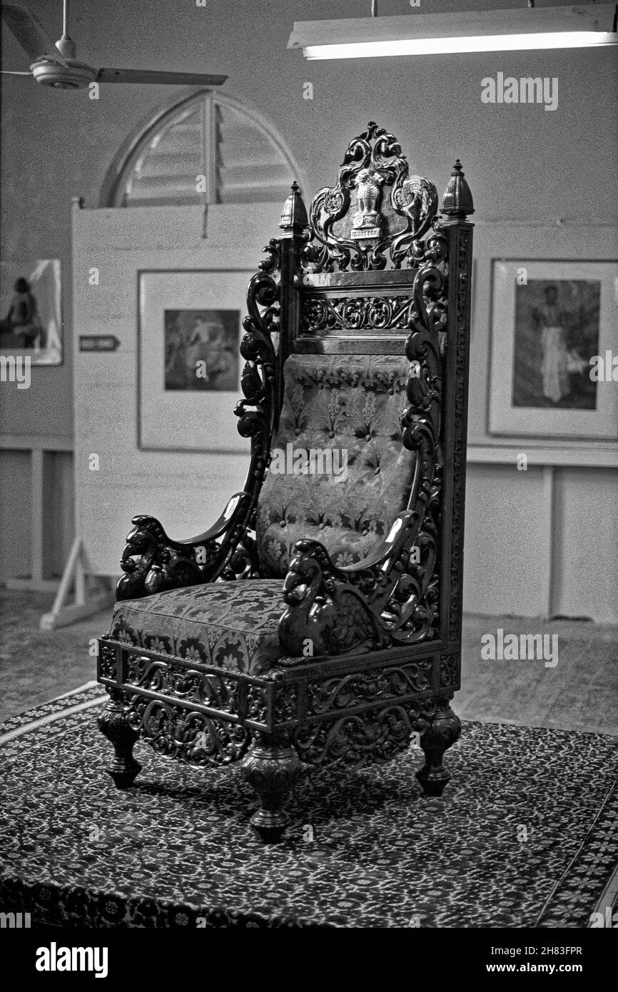 Decorative chair made in wood Stock Photo - Alamy
