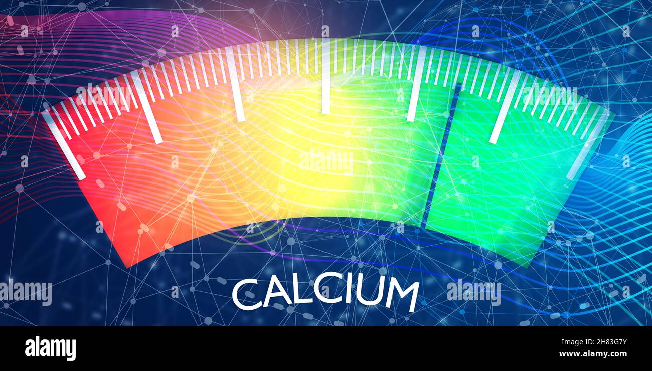 Gradient scale. Calcium level measuring device icon. Sign tachometer ...