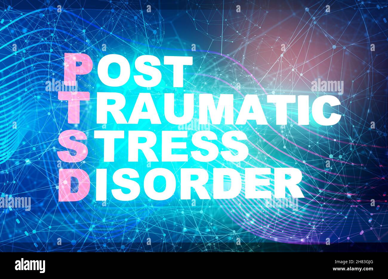 Acronym PTSD - Post Traumatic Stress Disorder. Helthcare conceptual ...