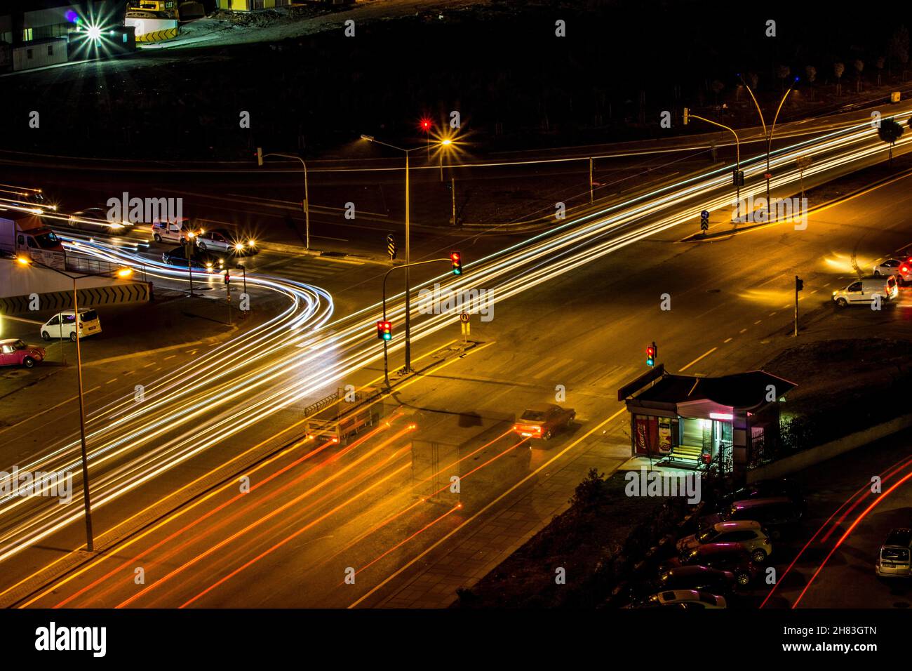 Street View from the top Stock Photo - Alamy