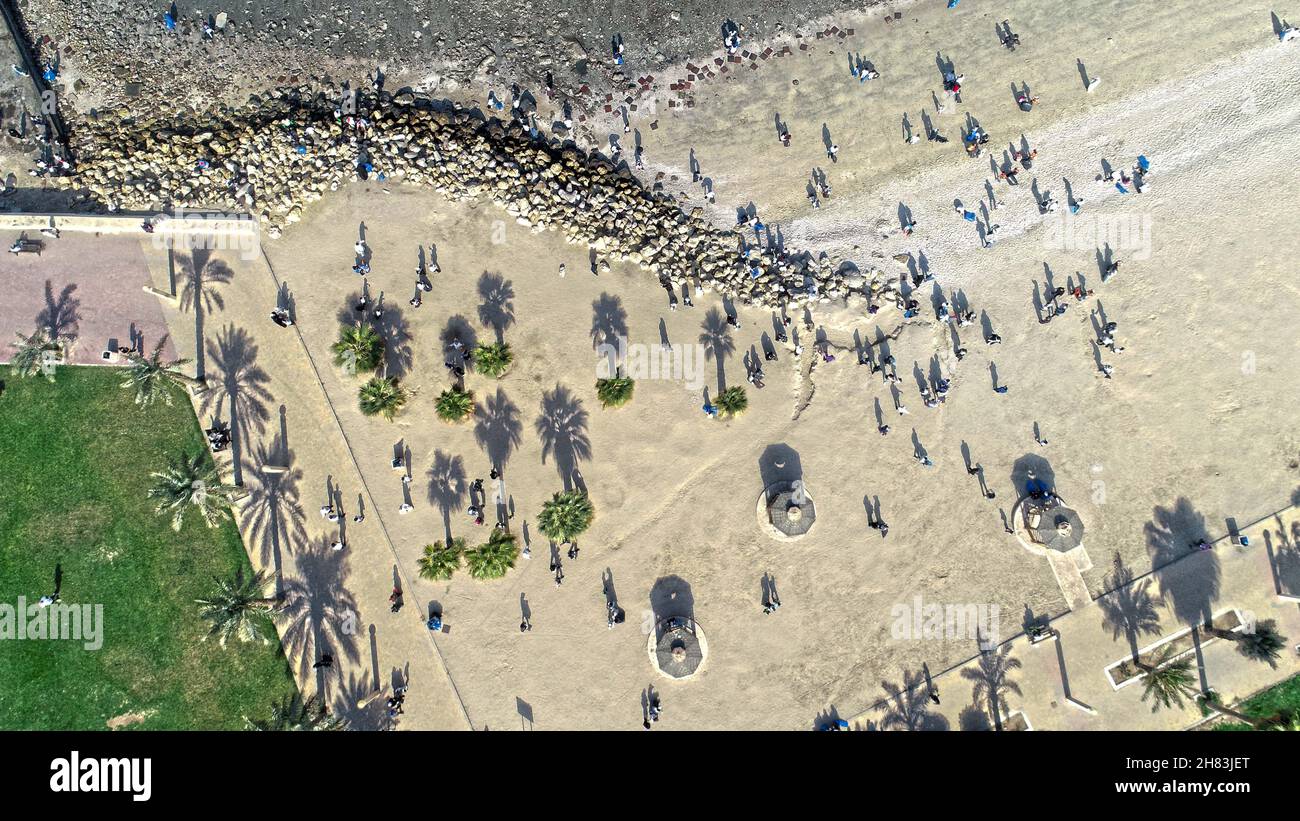 Capital Governorate. 27th Nov, 2021. Aerial photo taken on Nov. 27 ...