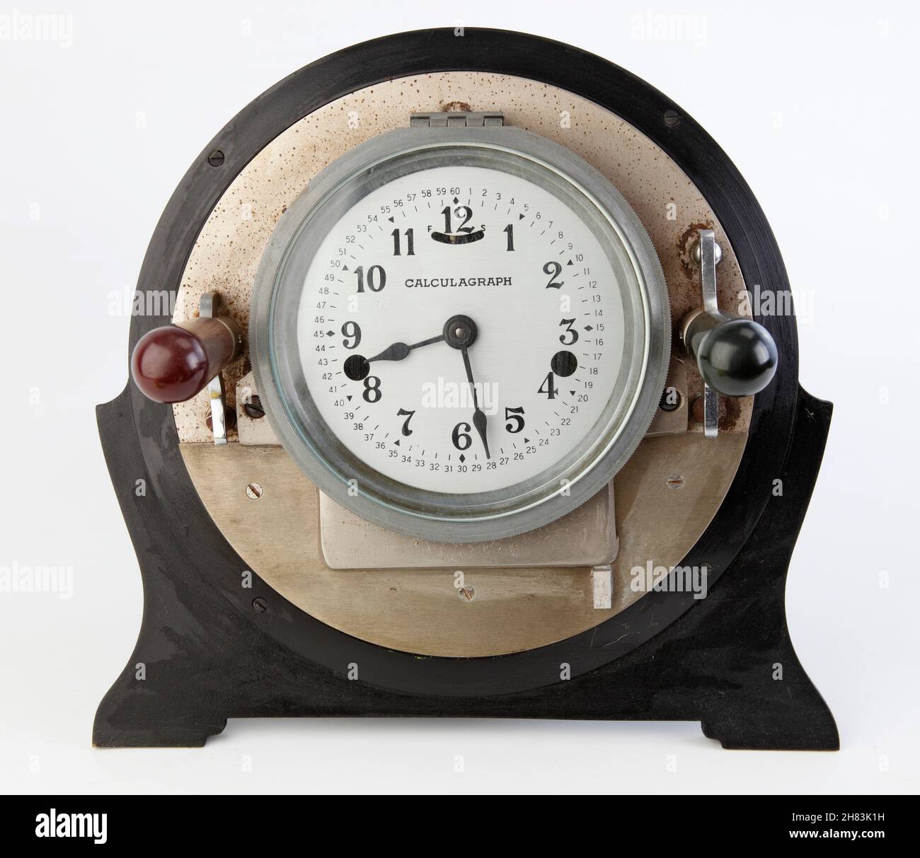 vintage antique clock, The Calculagraph is a device which mechanically ...