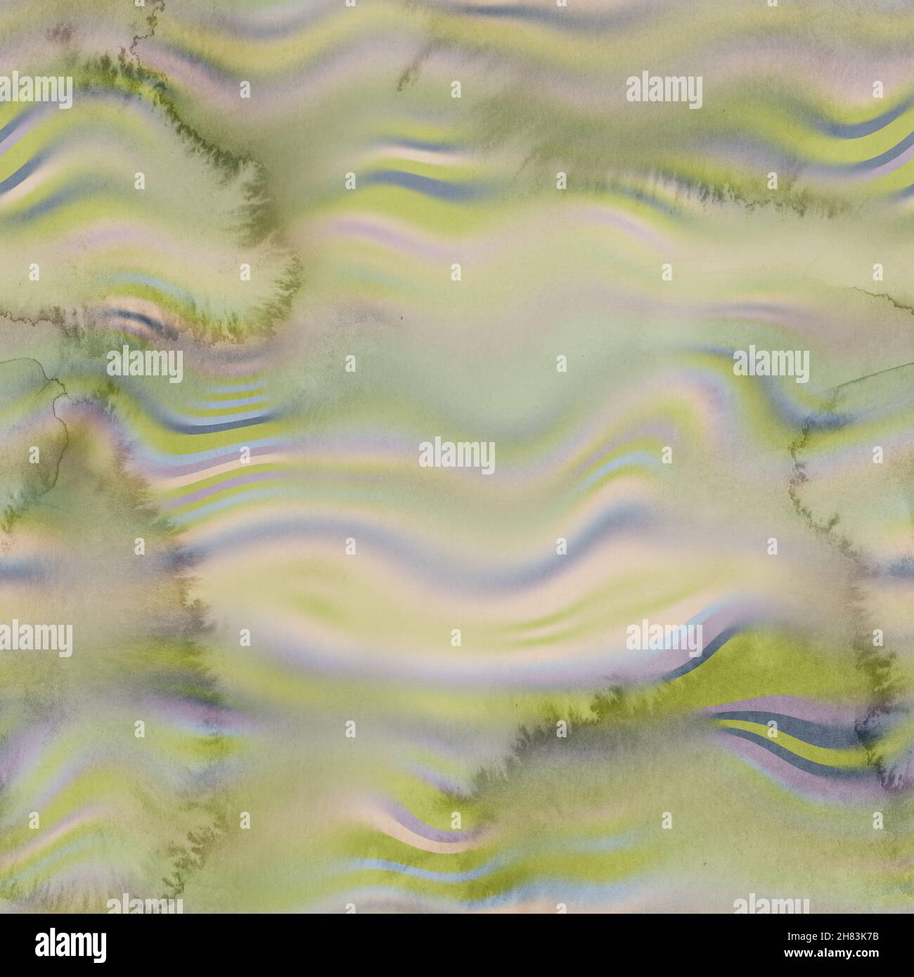 Seamless striped watercolor wet on wet bleed surface pattern design for ...