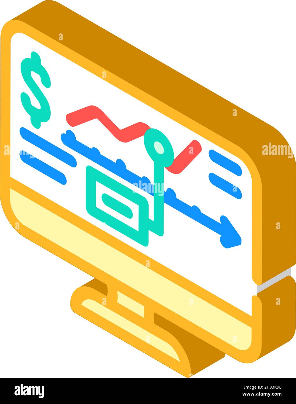 analysis infographic isometric icon vector illustration Stock Vector ...