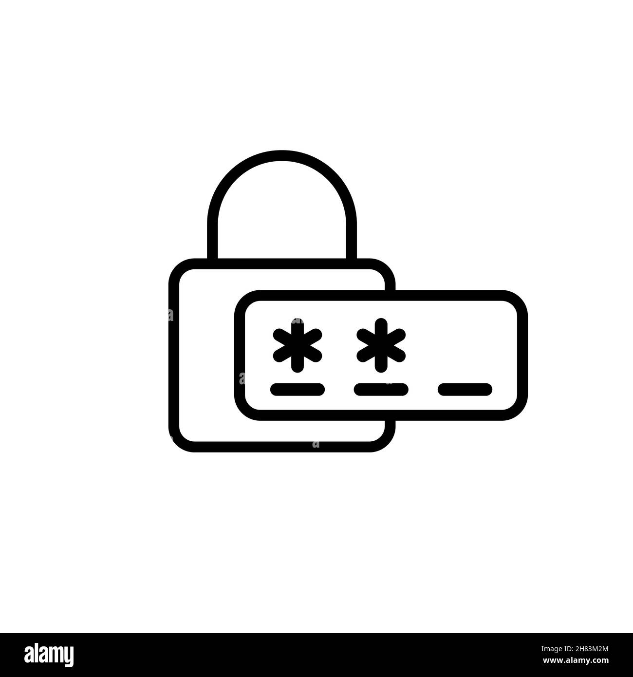 Password icon. Login icon. Vector illustration. Pincode flat icon ...