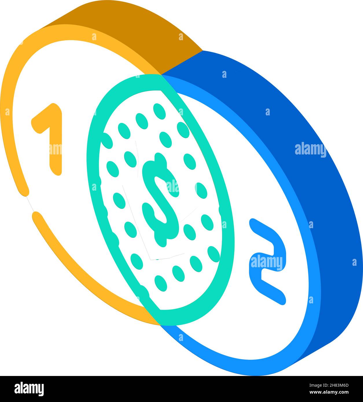 cross-sectional analysis isometric icon vector illustration Stock ...