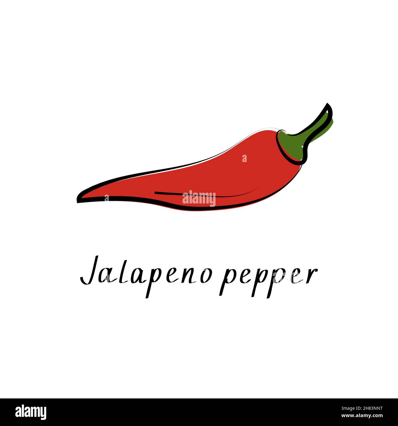 Habanero chilli Stock Vector Images - Alamy