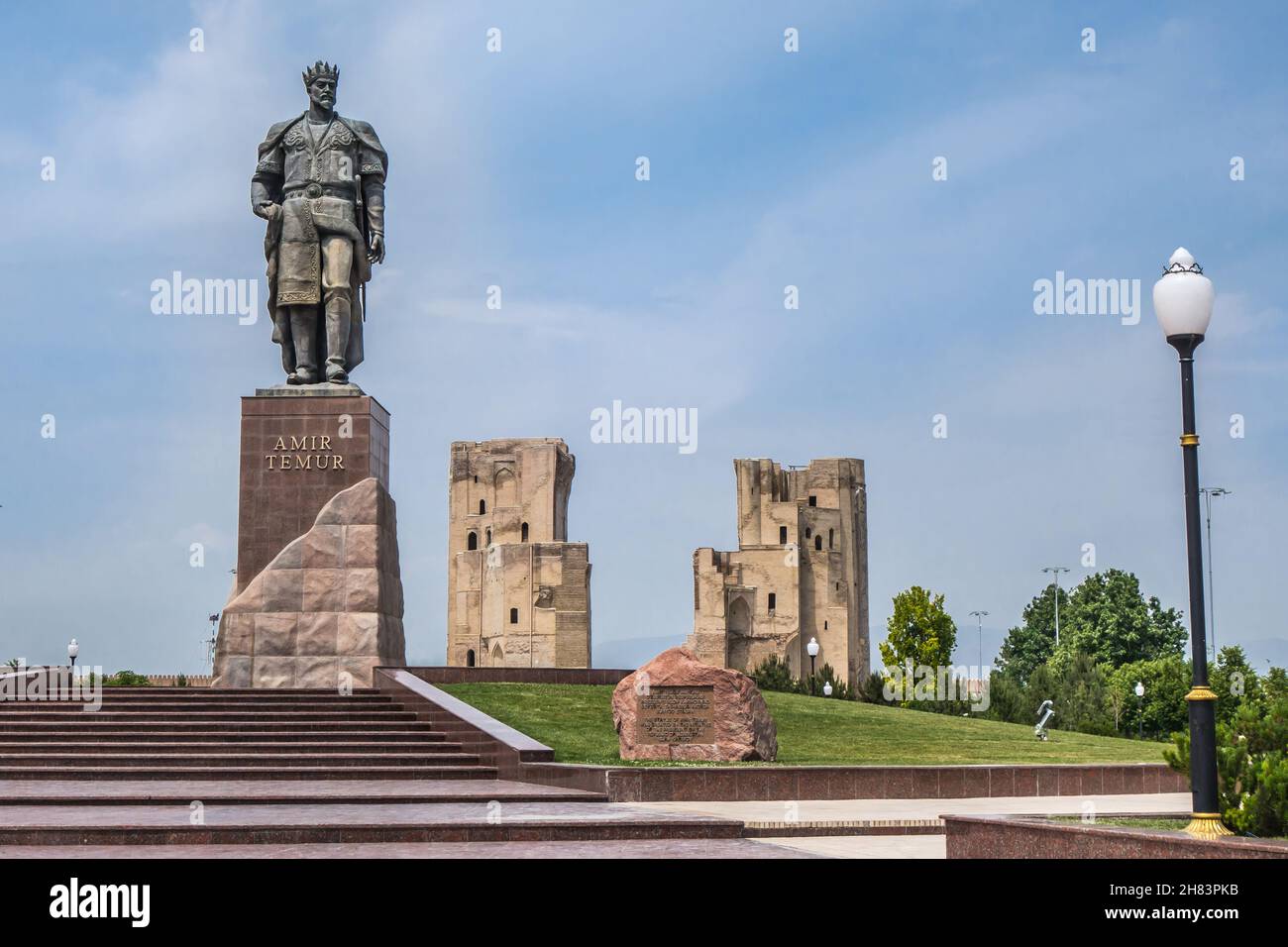 The gates of the palace of timur hi-res stock photography and images ...