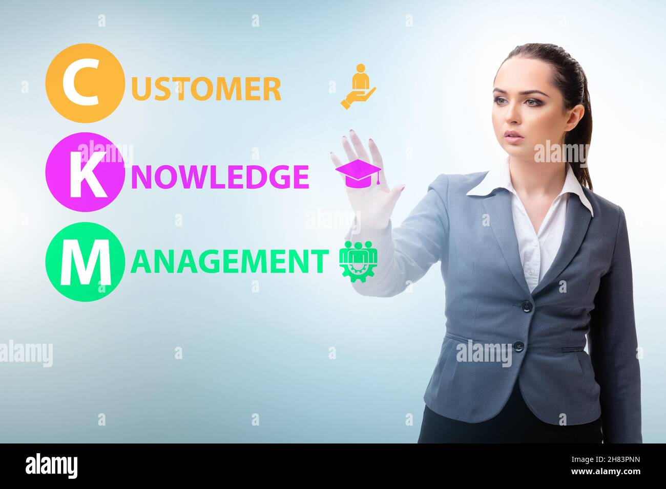 Customer knowledge management (CKM) marketing concept Stock Photo - Alamy