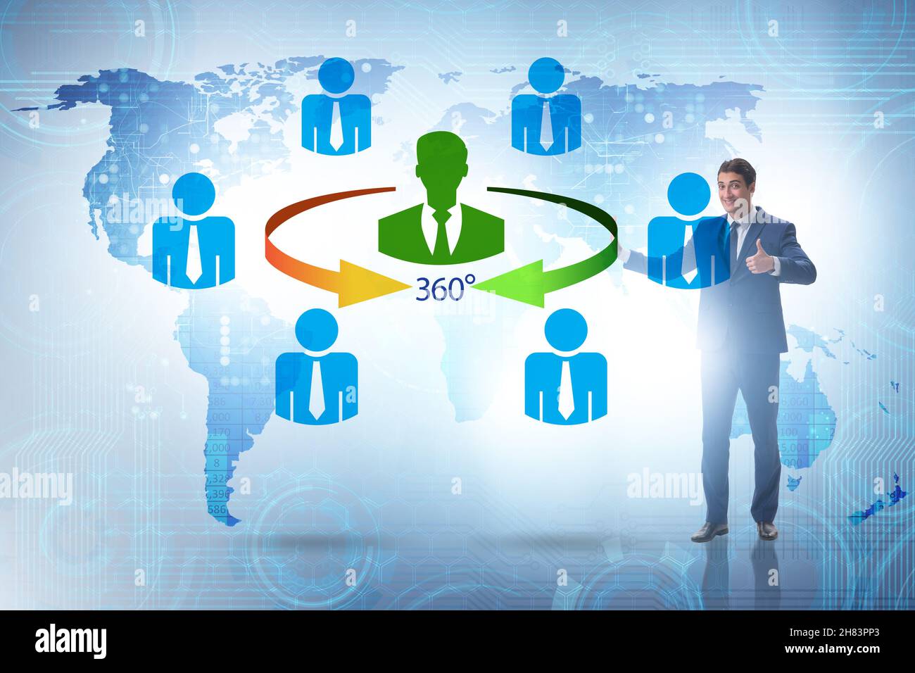 360 degree customer view for the marketing purposes Stock Photo - Alamy