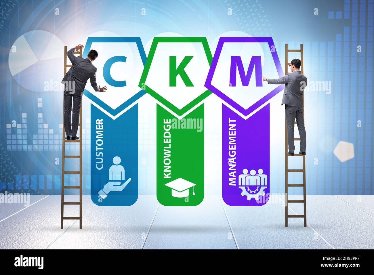 Customer knowledge management business and marketing concept Stock ...