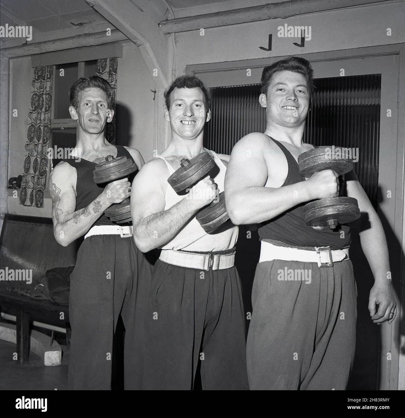 1965, historical, inside a room, three members of the men's Civil ...