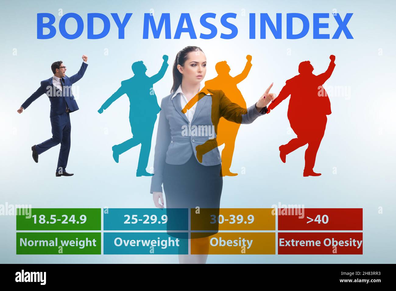 Concept of the BMI - body mass index Stock Photo - Alamy