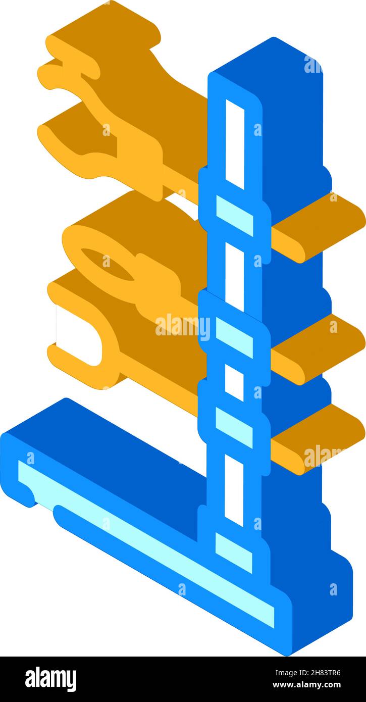 holder laboratory tool isometric icon vector illustration Stock Vector ...
