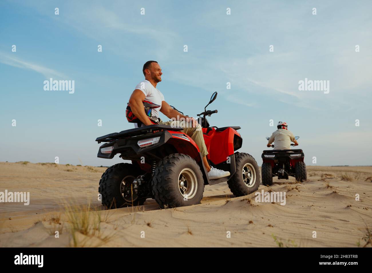 Man on atv hi-res stock photography and images - Alamy