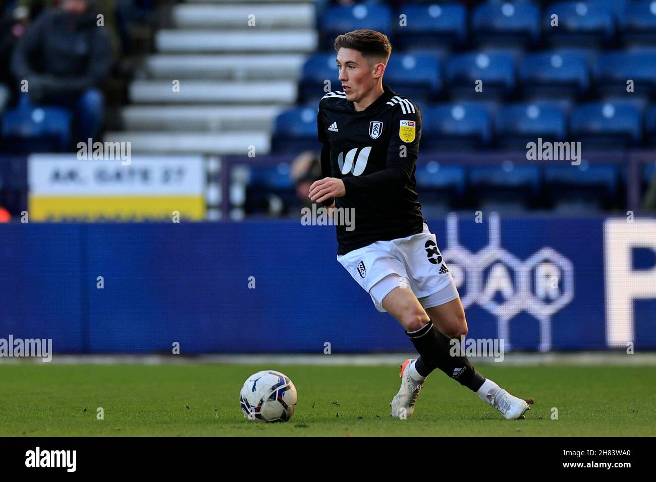 Harry Wilson #8 of Fulham controls the ball Stock Photo - Alamy