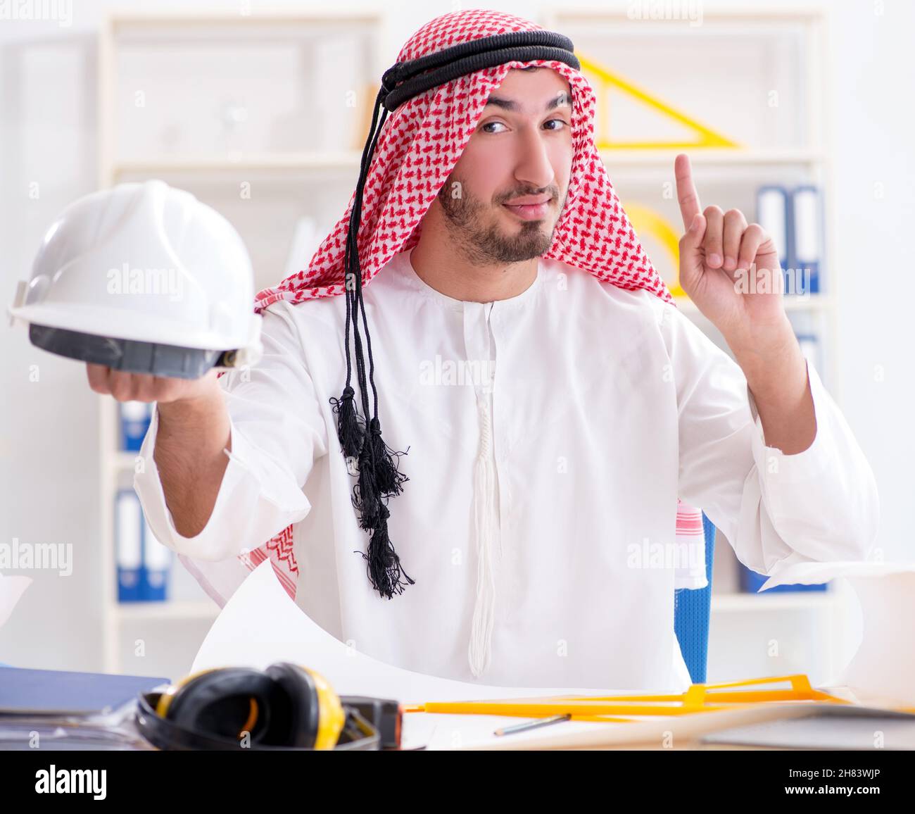 The arab engineer working on new project Stock Photo - Alamy