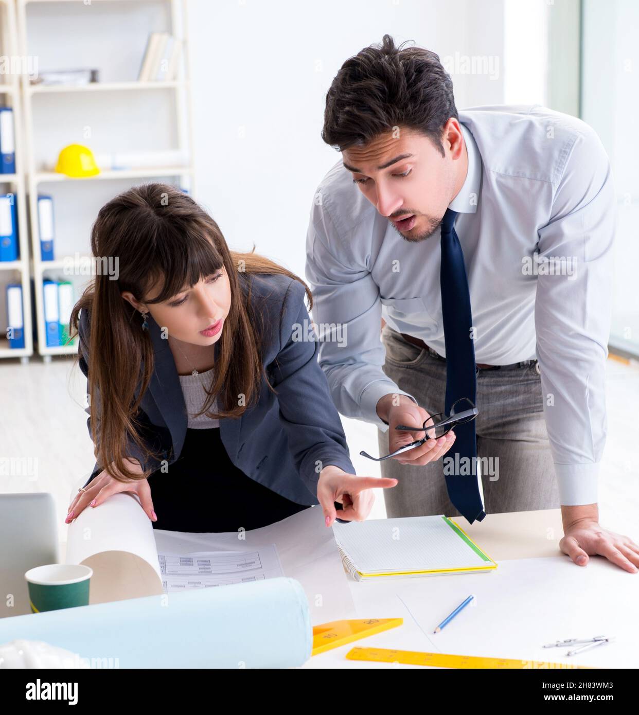 The engineers working on new project Stock Photo - Alamy