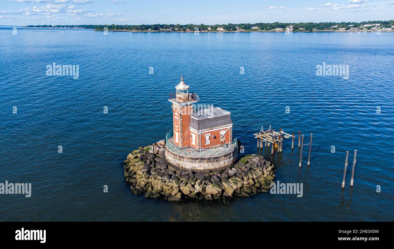Stepping Stone Light, Long Island Sound, New York Stock Photo - Alamy