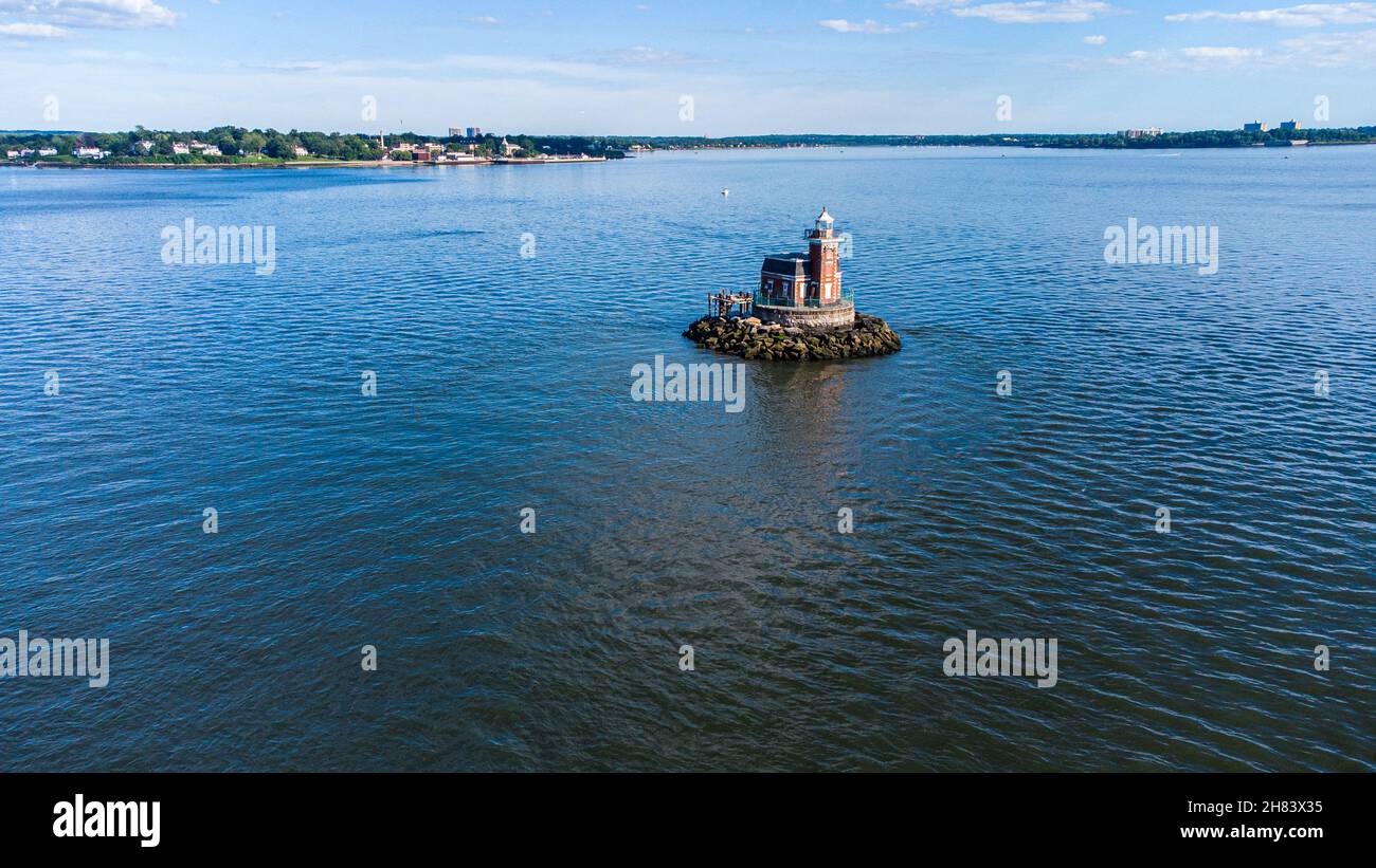 Stepping Stone Light, Long Island Sound, New York Stock Photo - Alamy