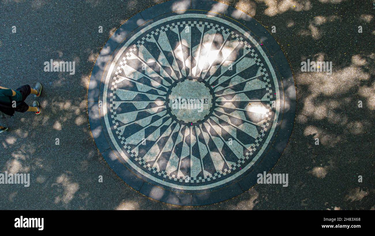 Imagine, Strawberry Field, Central Park, Manhattan, New York City Stock ...