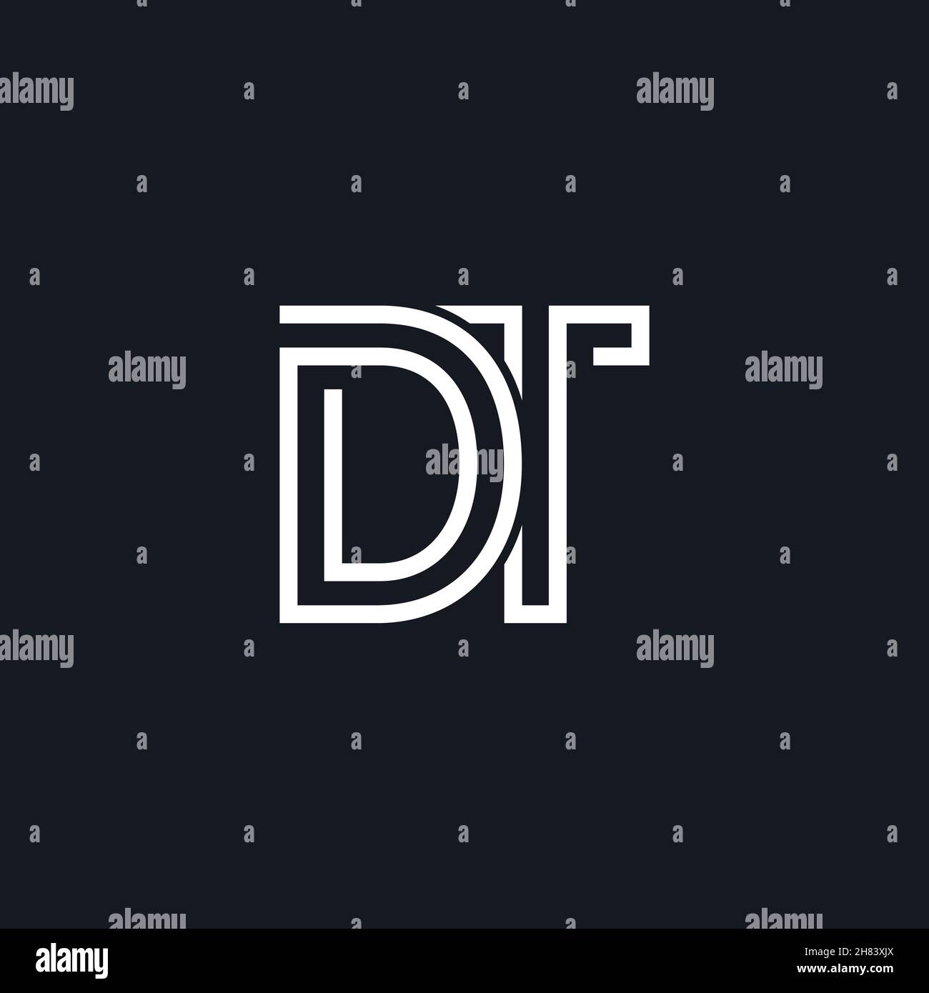 Initial dt Stock Vector Images - Alamy