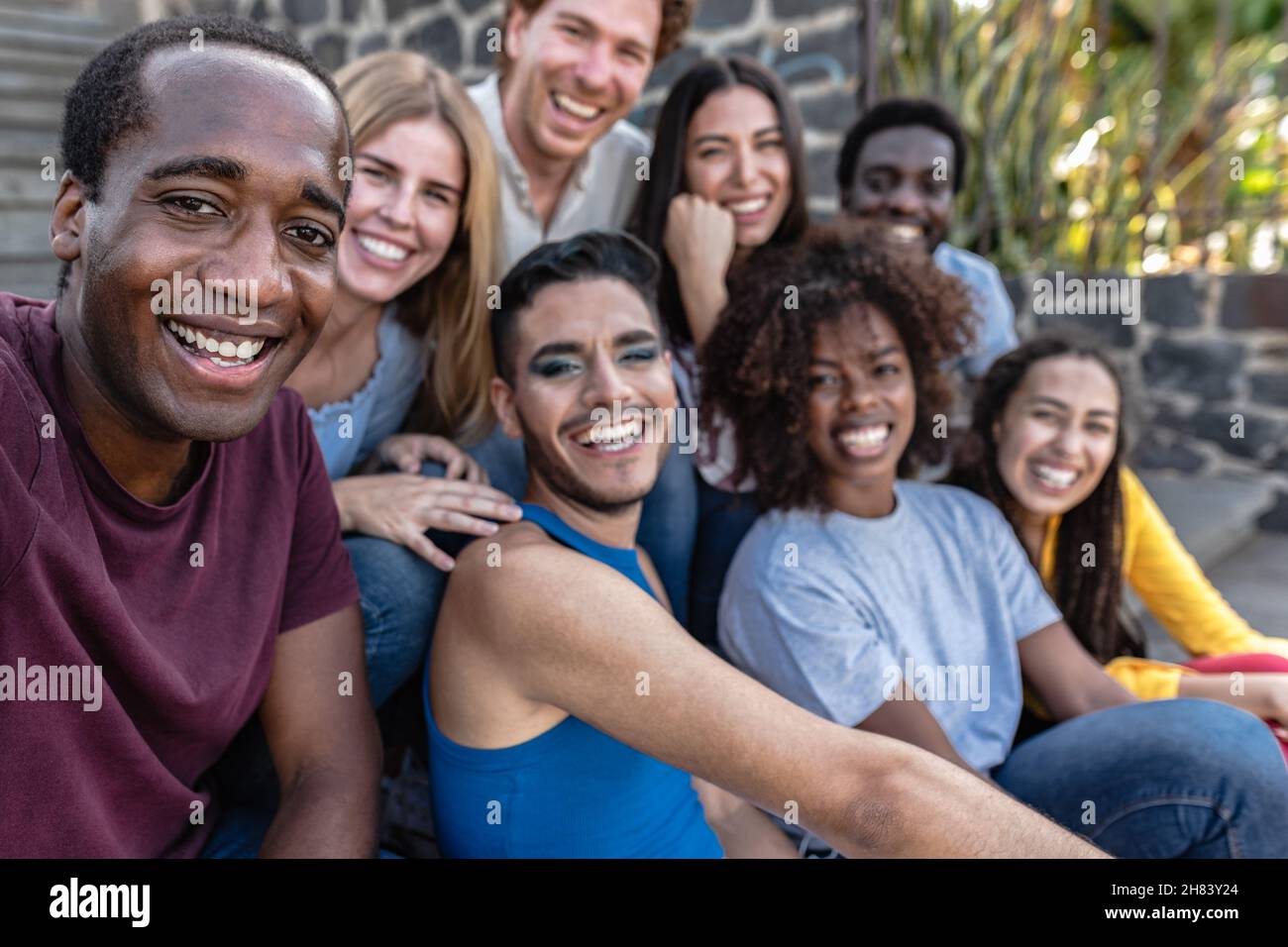 Group selfie teen hi-res stock photography and images - Alamy
