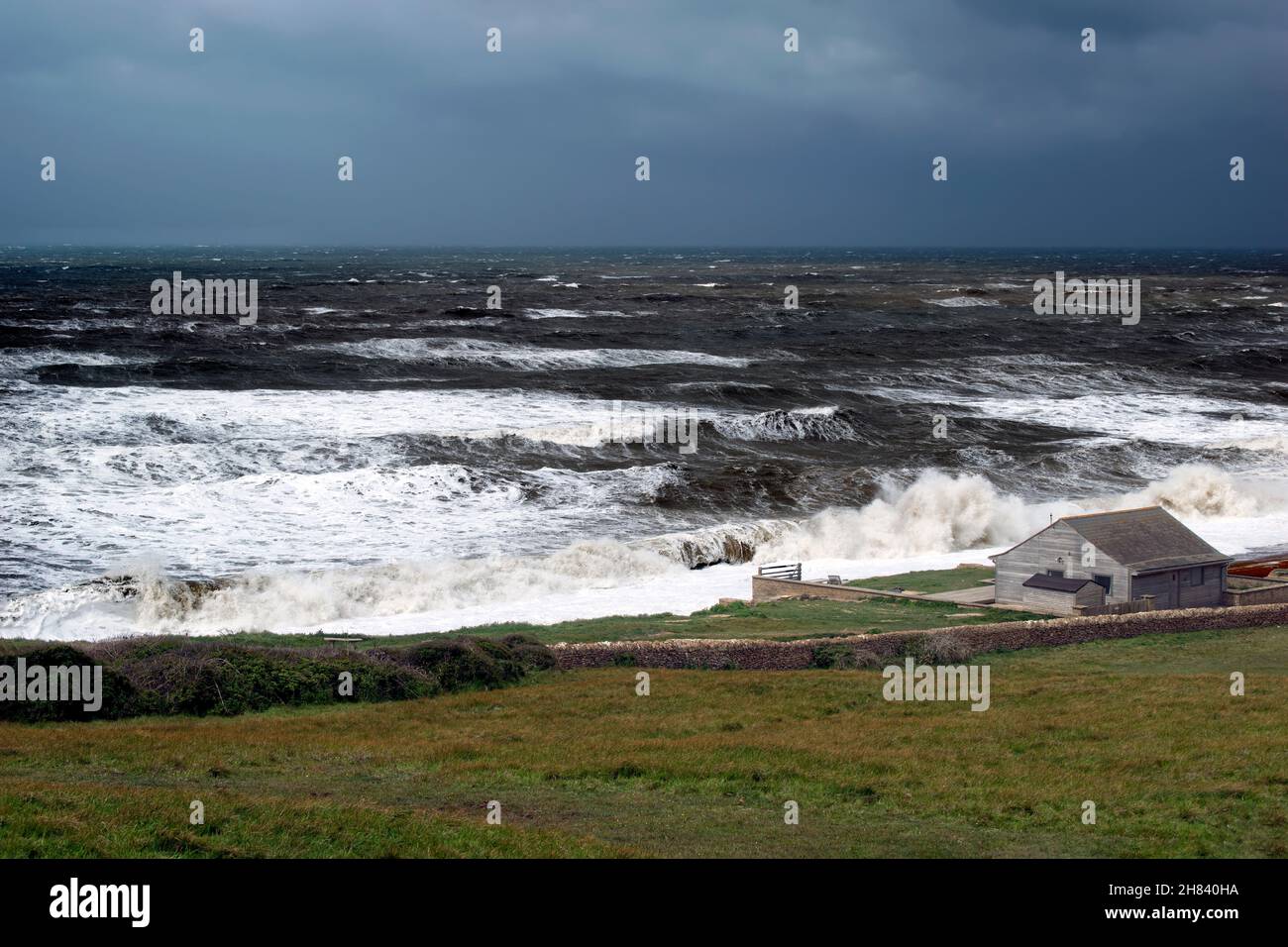 Rough seas and high wind Stock Photo - Alamy