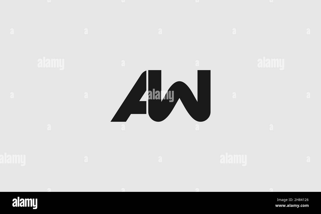 Aw font vector vectors Black and White Stock Photos & Images - Alamy