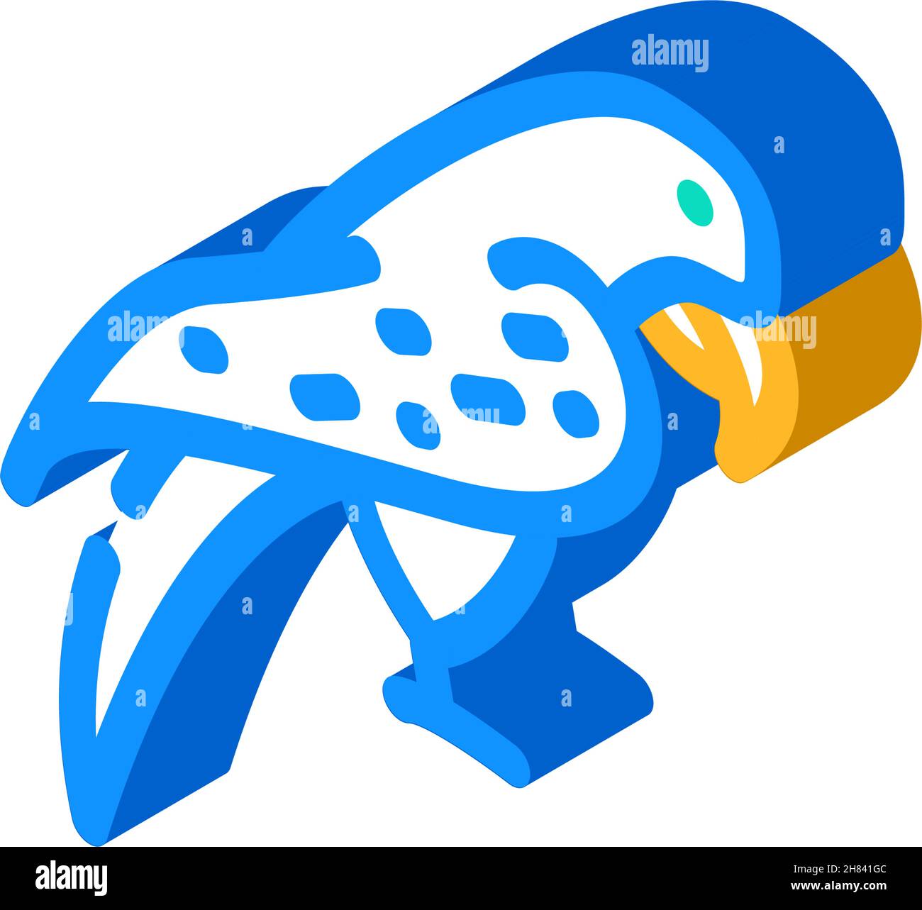 parrot bird isometric icon vector illustration Stock Vector Image & Art ...