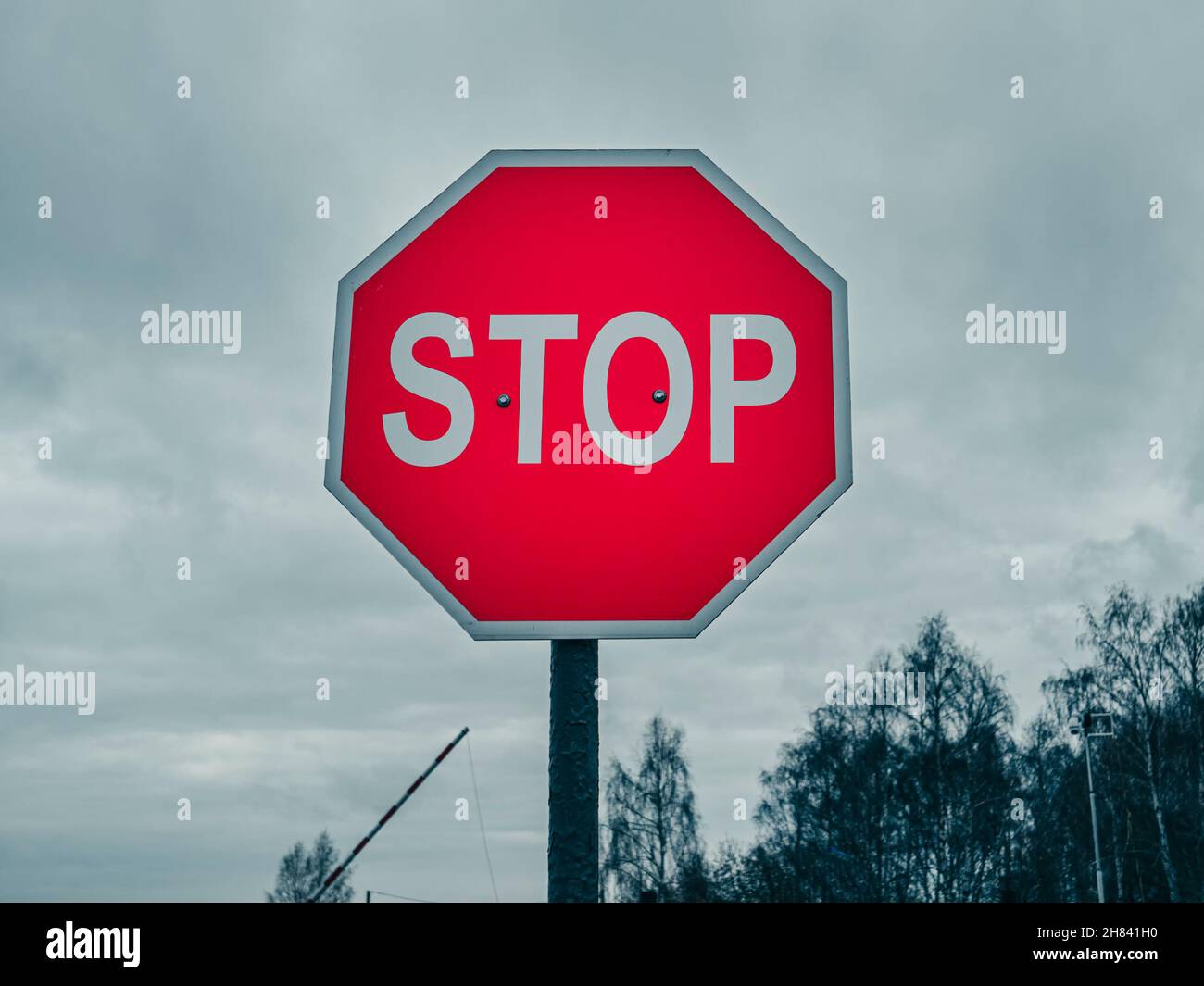 STOP signal at the line of demarcation. Russian Federation peacekeeping ...