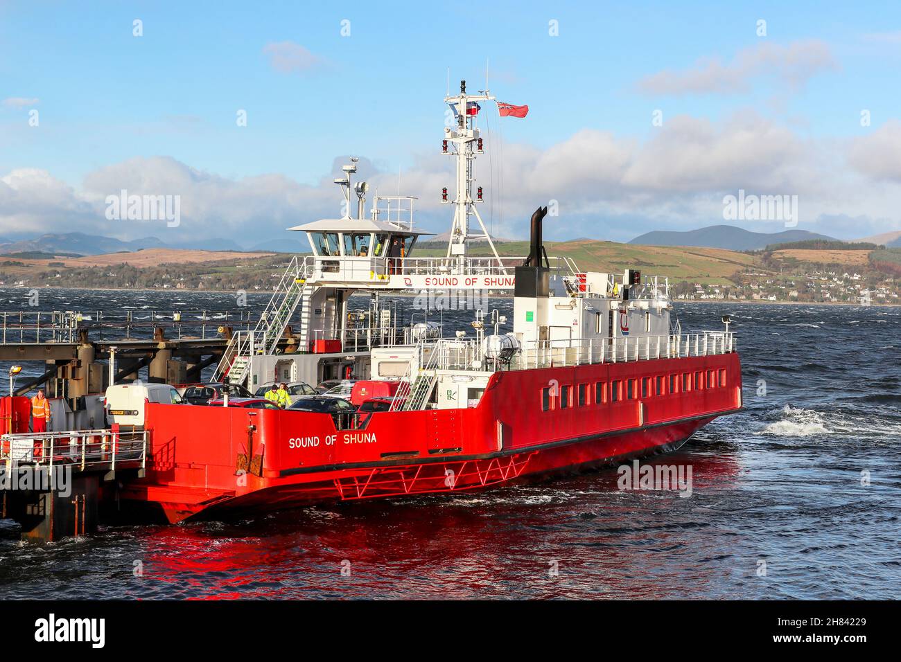 Sound of Shuna, Western Ferries car and passenger ferry at Gourock ...