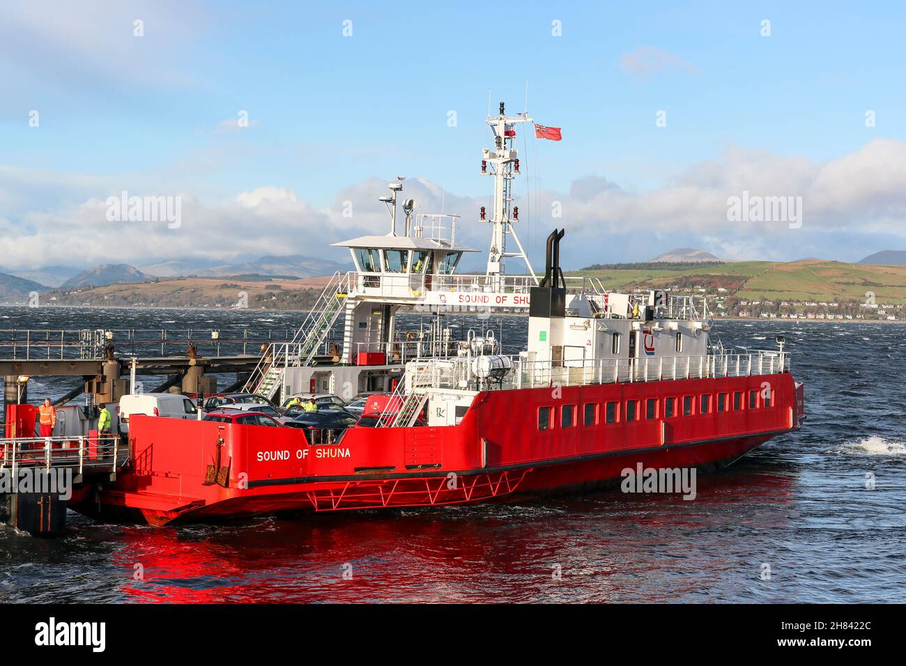 Sound of Shuna, Western Ferries car and passenger ferry at Gourock ...