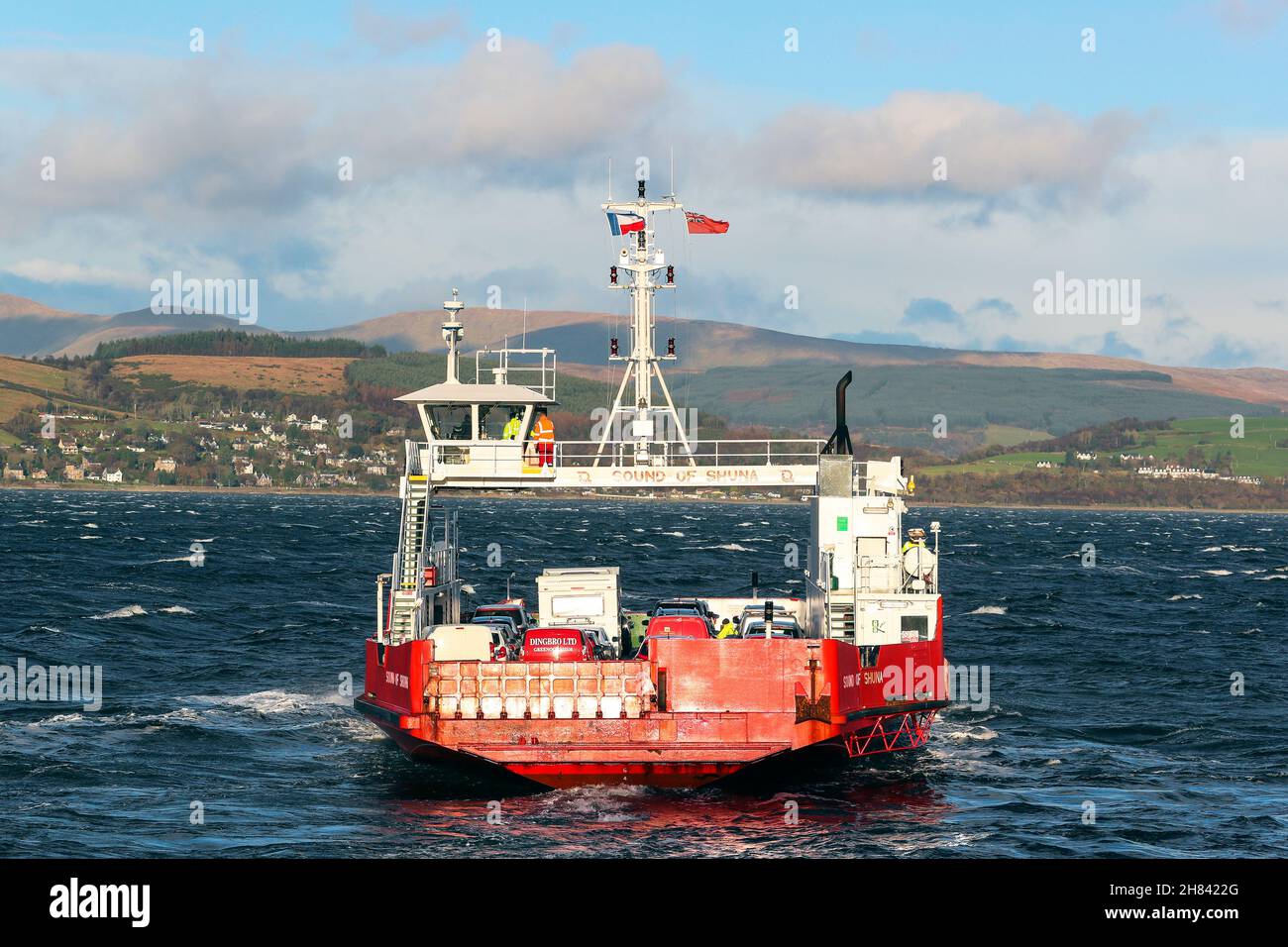 Sound of Shuna, Western Ferries car and passenger ferry at Gourock ...