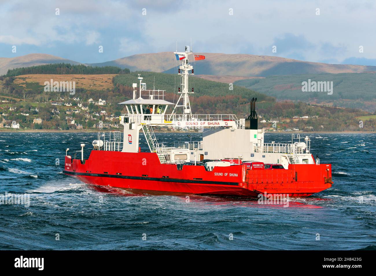 Sound of Shuna, Western Ferries car and passenger ferry at Gourock ...