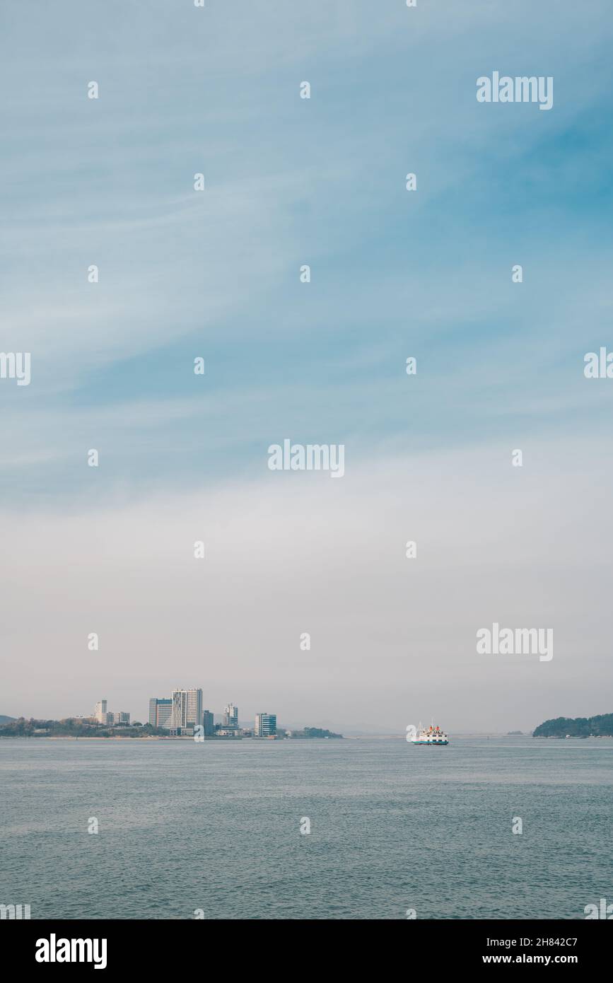 Yeongjongdo island and Wolmido island sea in Incheon, Korea Stock Photo ...