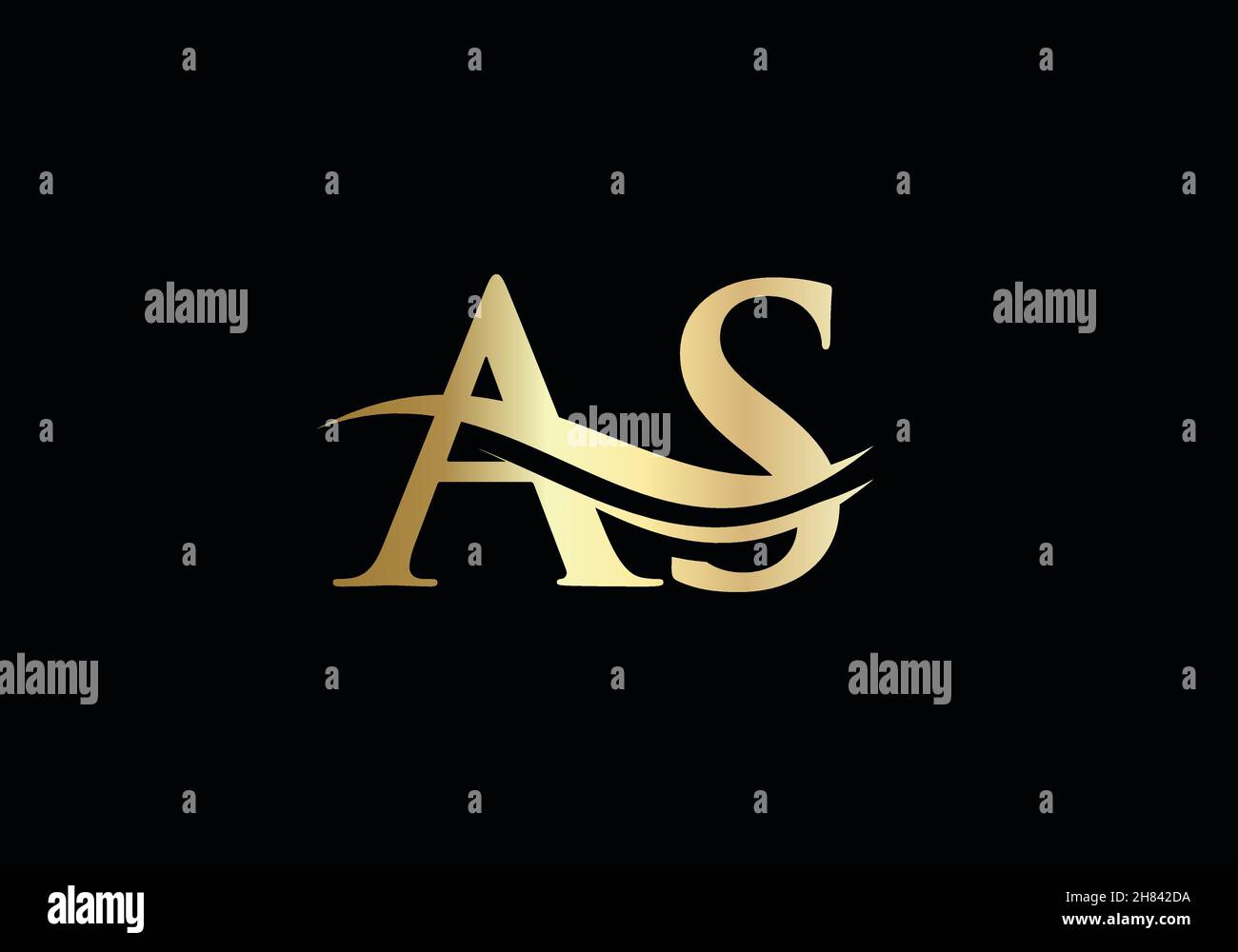 Modern AS Logo Design for business and company identity. Creative AS ...