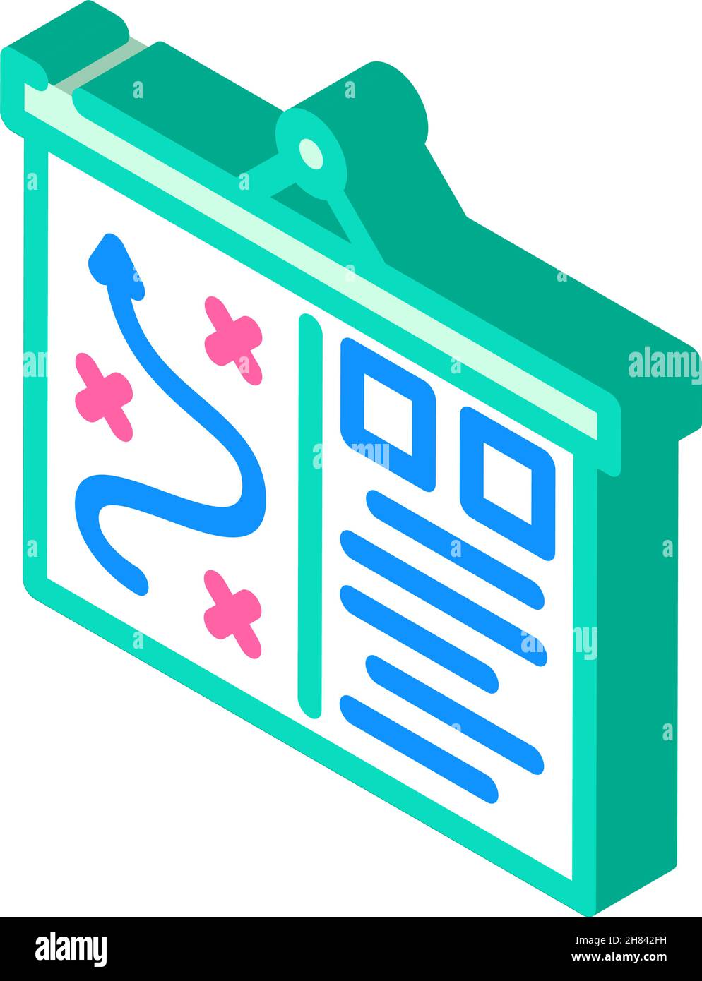 presentation plan strategy isometric icon vector illustration Stock ...