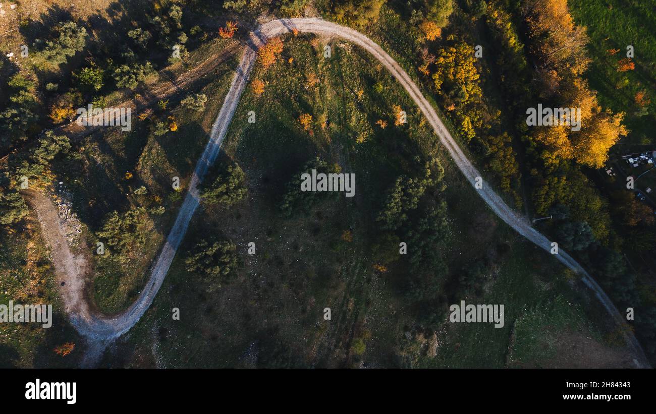 Aerial top view walkway scenic hi-res stock photography and images - Alamy