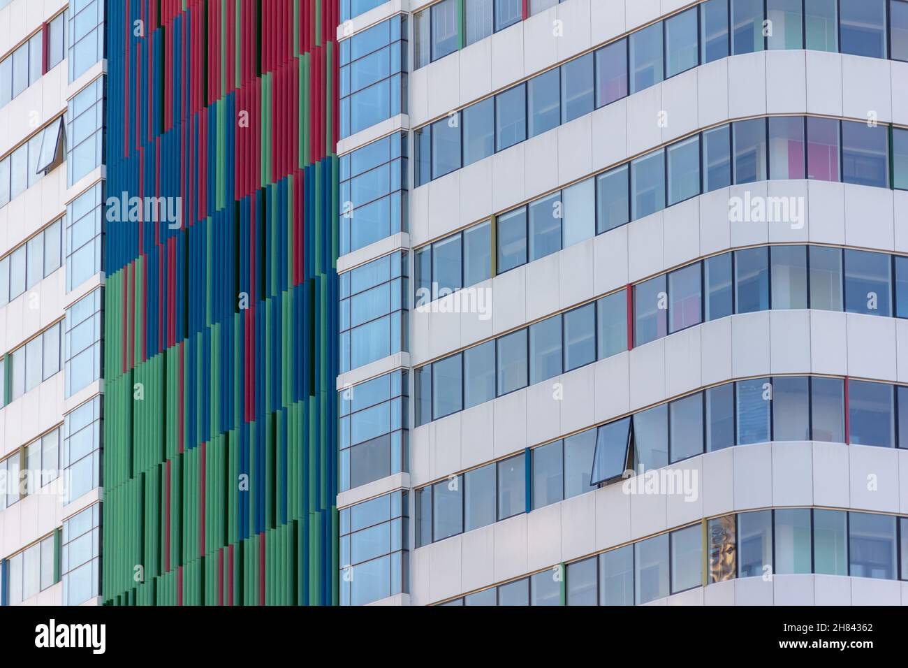 the facade of a modern multi-storey building Stock Photo - Alamy