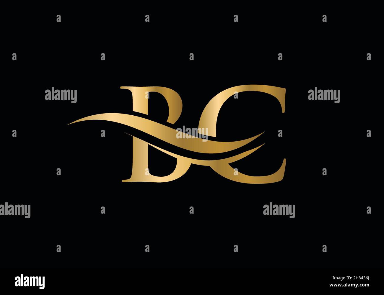 BC Linked Logo for business and company identity. Creative Letter BC ...
