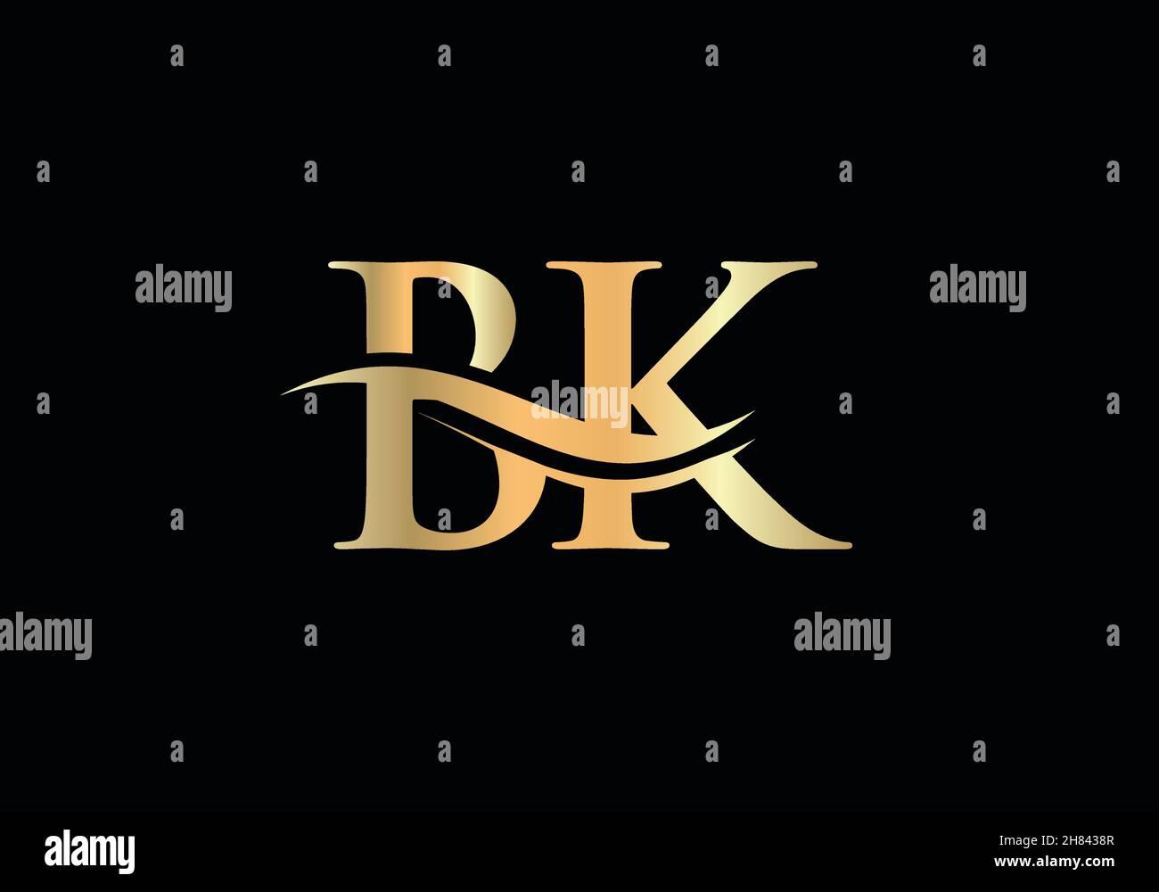 Initial letter bk hi-res stock photography and images - Alamy