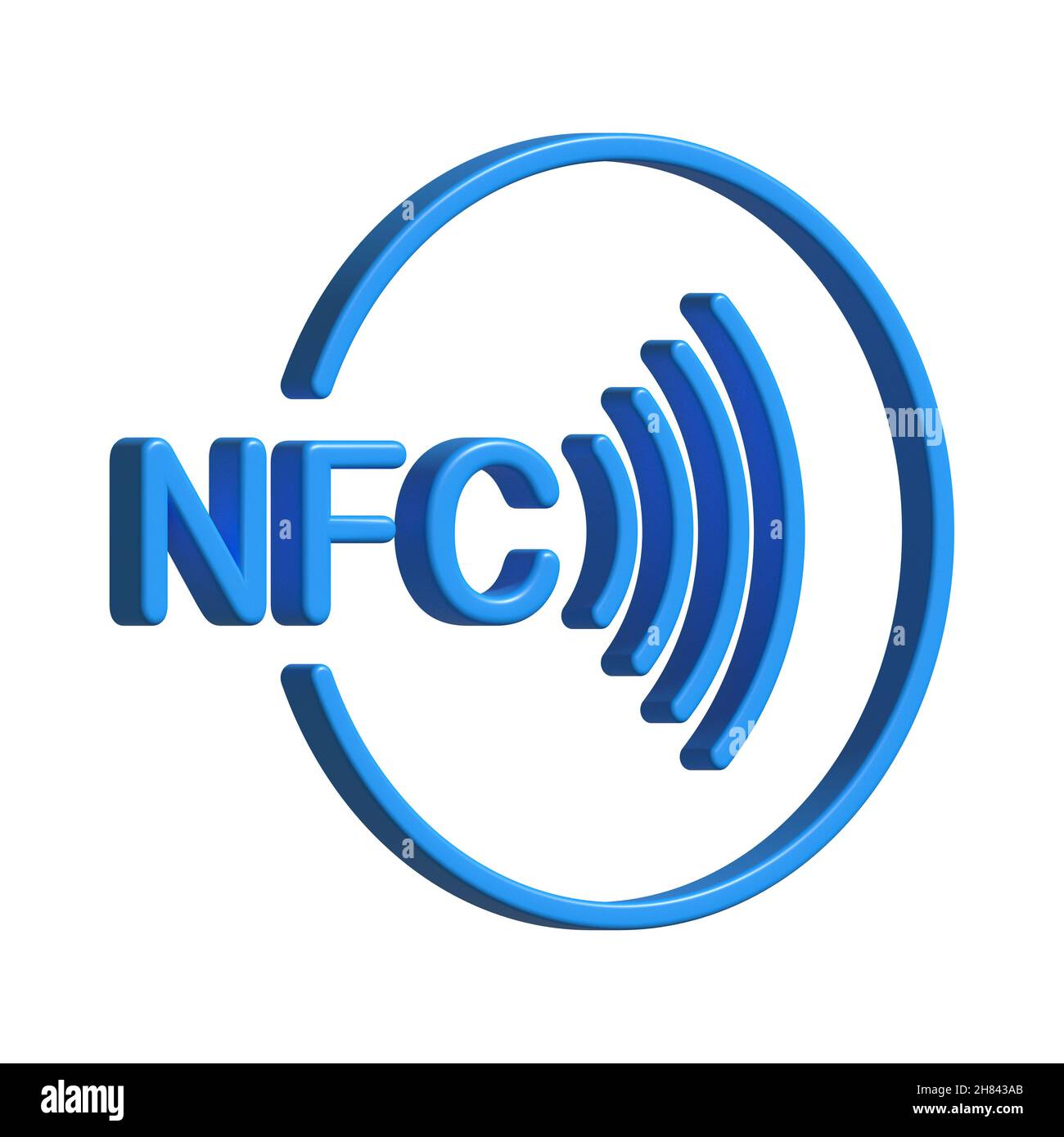 Contactless wireless pay sign logo. 3D icon. NFC technology. stock ...