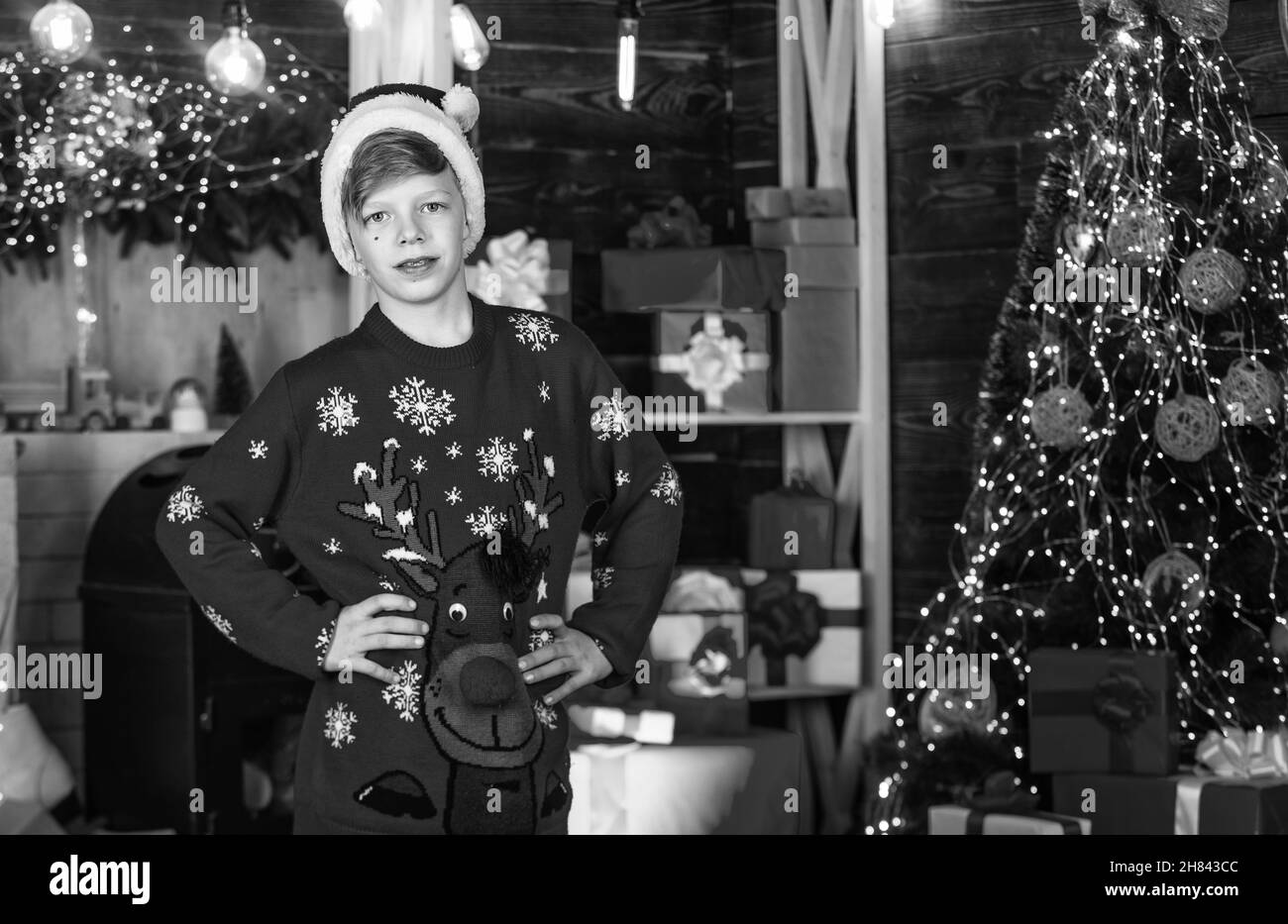 Fancy style. Happy winter holidays. Christmas coming. Favorite sweater ...